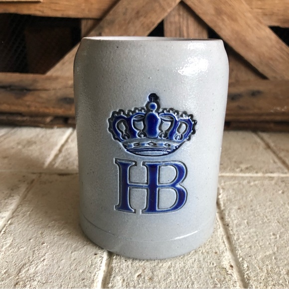 Kitchen | Vintage Hb Beer Stein Hofbrauhaus Mug Small Stoneware 33 ...